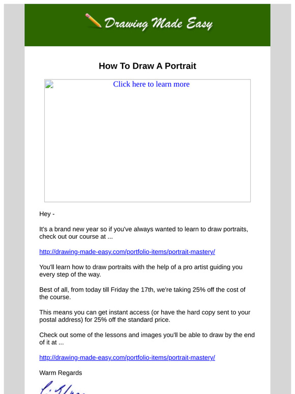 Drawing Made Easy: — - how to draw a Portrait | Milled