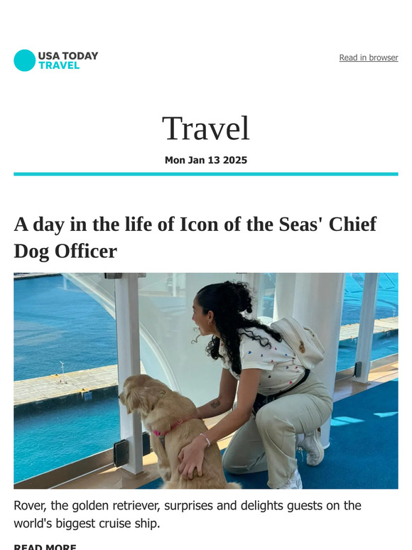 USA TODAY: Meet the Chief Dog Officer at the world's largest cruise ...