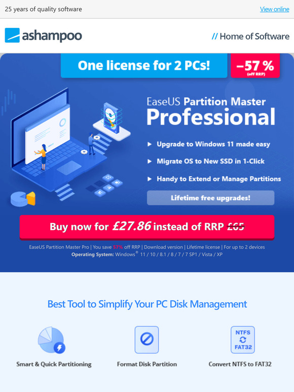 Ashampoo: The best Tool to Simplify Your PC Disk Management - EaseUS ...