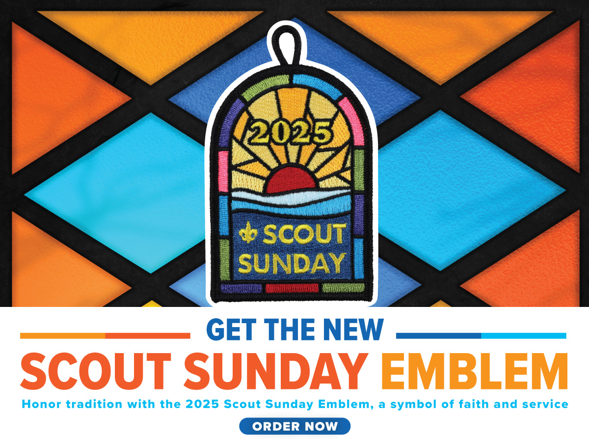 Scout Shop: Big News—the 2025 Scout Sunday Emblem is Here! | Milled