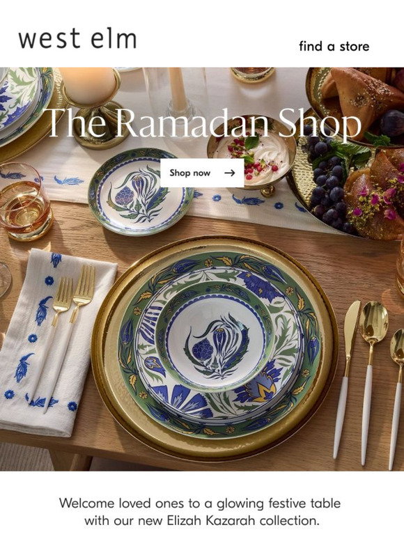 West Elm: Everything you need to host this Ramadan | Milled