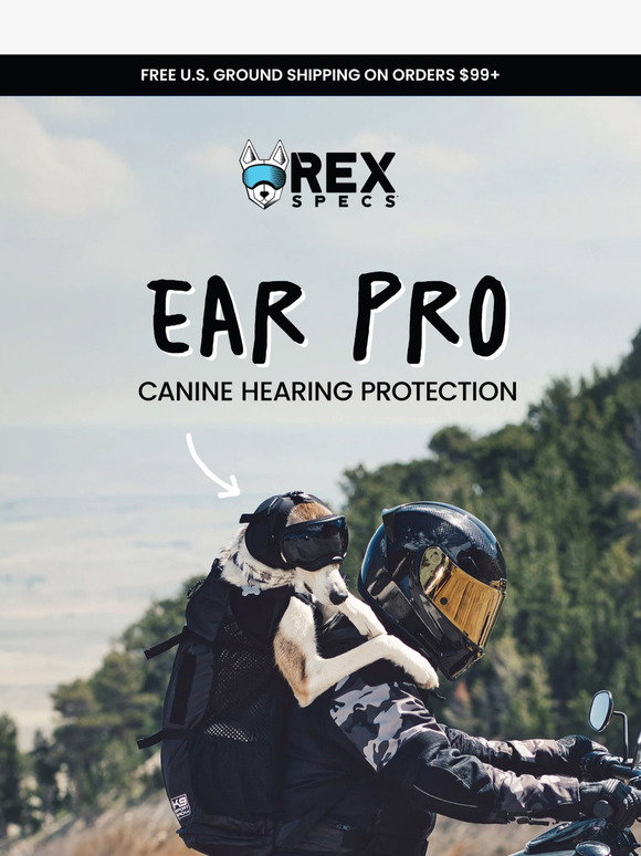 Rex Specs: Ear Protection for your Dog? We've got you. | Milled