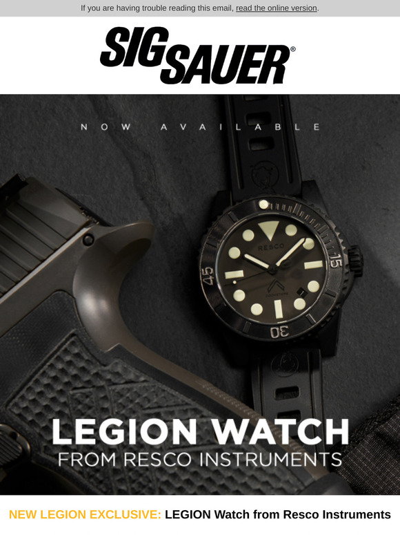 SIG SAUER: NEW: LEGION Watch from Resco Instruments | Milled