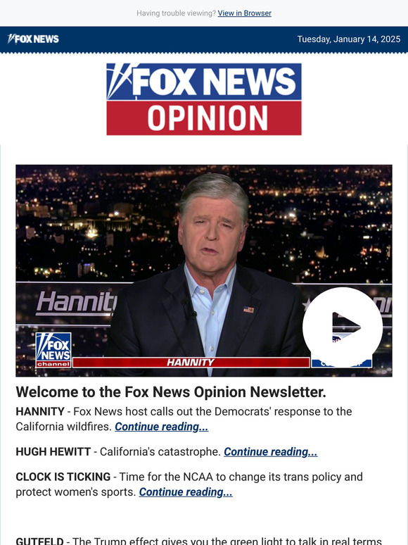 Fox News: Gavin Newsom 'worms and wiggles,' our long national Biden ...