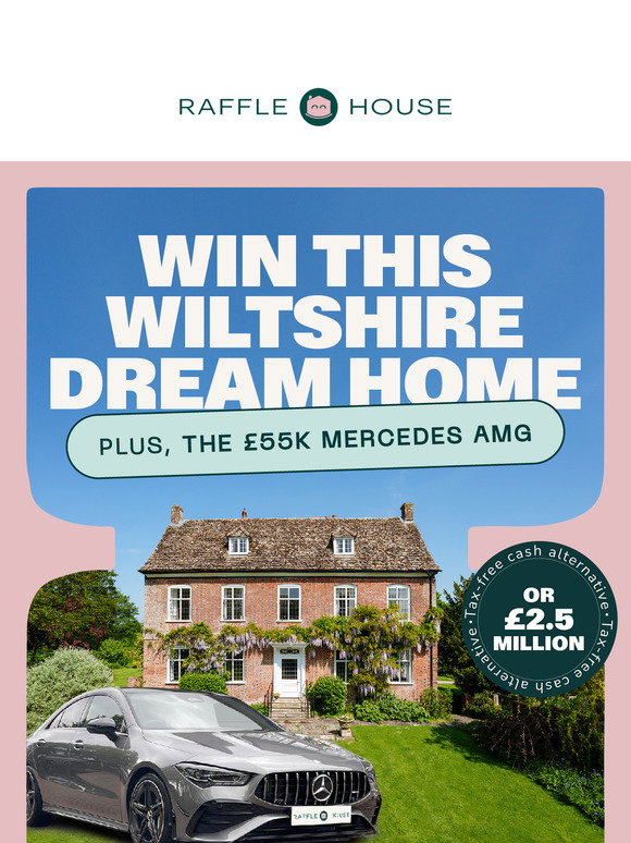 Raffle House: Enter to live like royalty in this £2.5M Wiltshire Dream ...
