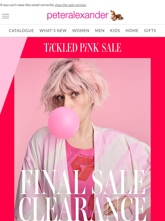 Peter Alexander: , Final Sale Clearance is on NOW! | Milled