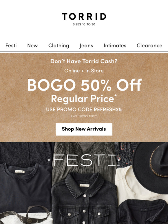 Torrid: Meet new FESTI in black & white | Milled