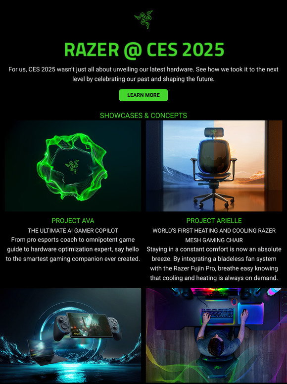 Razer: CES 2025 Recap: Showcases & Concepts | Milled