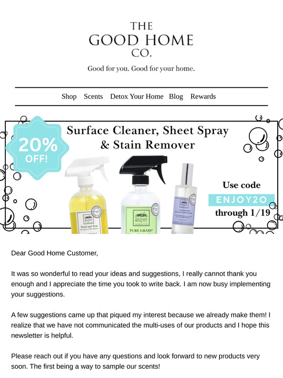 The Good Home Company: Did You Know? | Milled