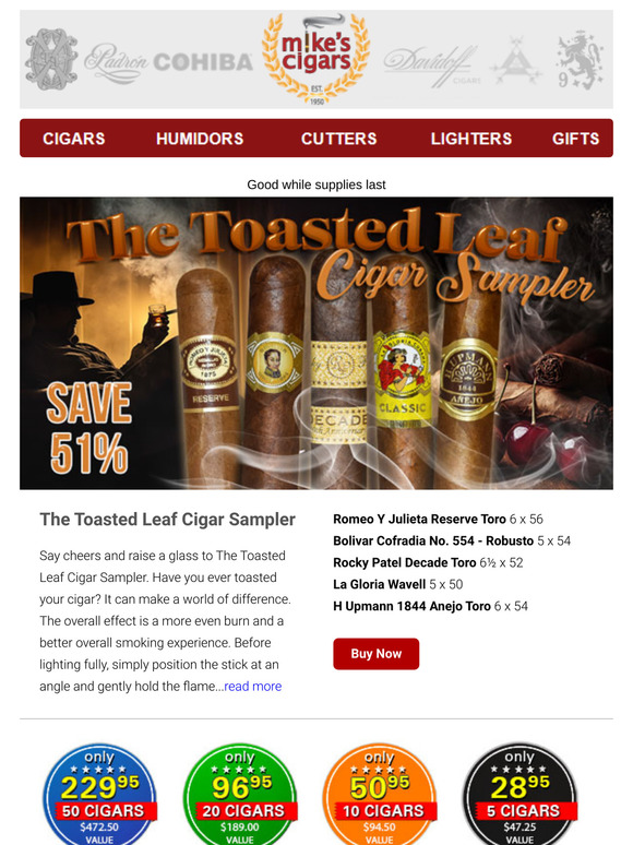 Mike's Cigars: Pack Your Humidors! The Diesel Winter Roadtrip Sale ...