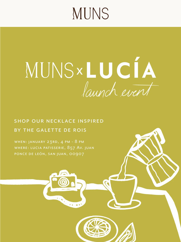 MUNS: You're Invited to MUNS X LUCIA Launch Event! | Milled
