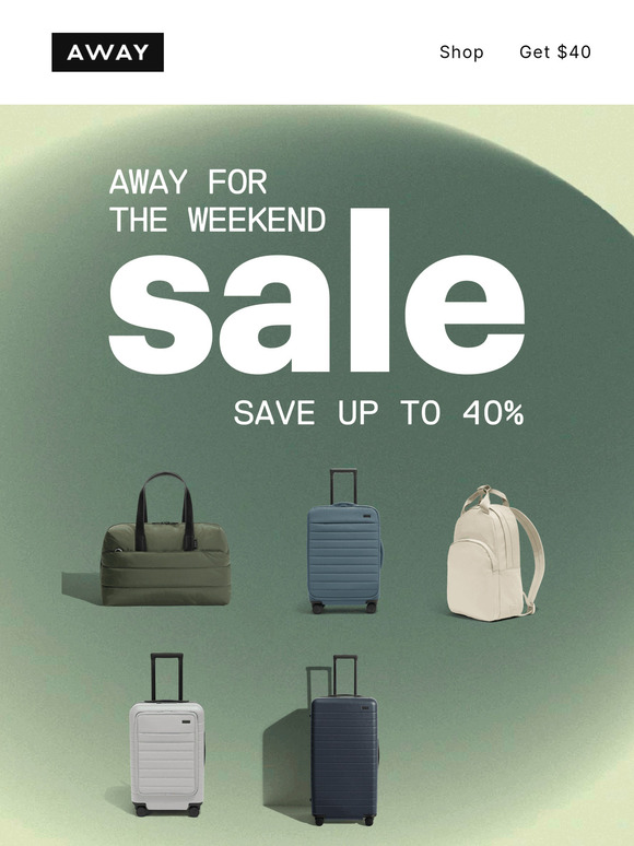 Away Email Newsletters: Shop Sales, Discounts, and Coupon Codes