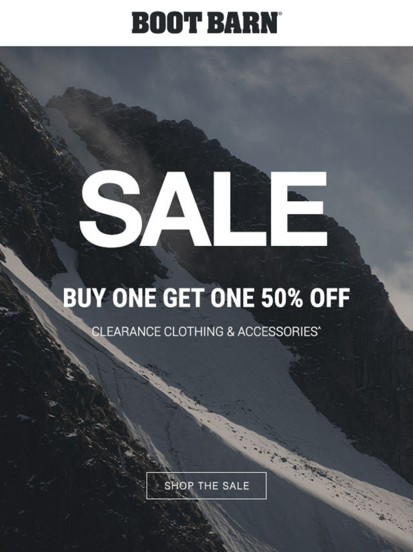 Boot Barn: Clearance BOGO Sale Starts Now | Milled