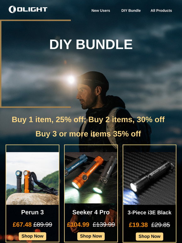 Olight: DIY Bundle: 3-Piece Keychain Torch Set Only £19.38 | Milled