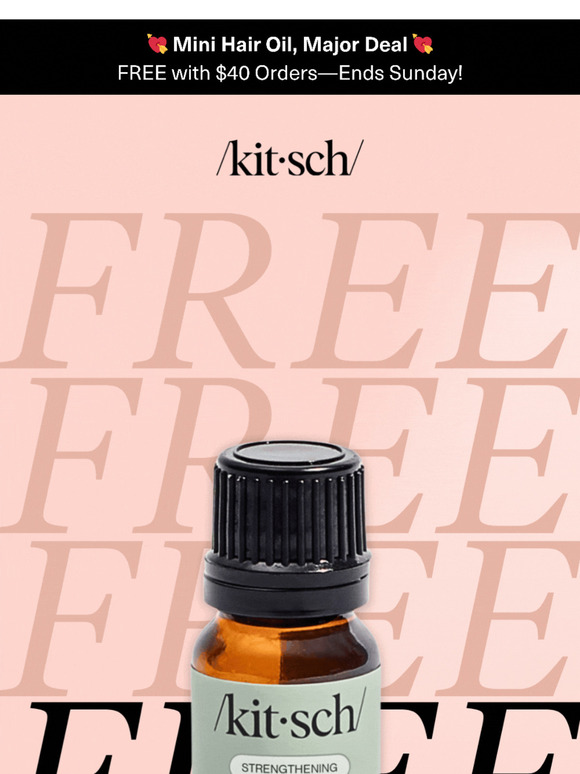 Kitsch: Valentine’s Came Early…With a FREE Mini Hair Oil! | Milled