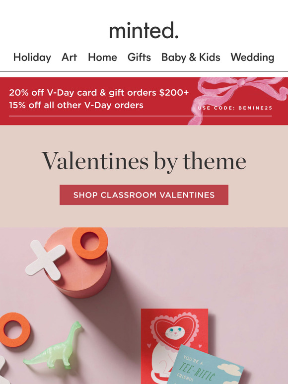 Minted: 3 valentine themes we’re crushing on | Milled