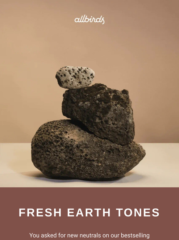 Allbirds: New Color Drop: Grounding Neutrals 🤎 | Milled