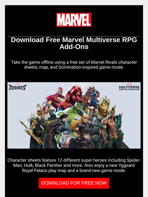 Marvel: 🎲 Celebrate Marvel Rivals With Marvel Multiverse RPG Add-Ons | Milled