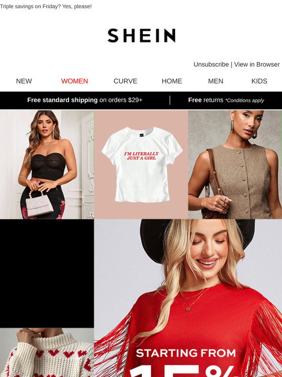 SHEIN: STARTING FROM 15% OFF 🙌 Act Fast to Save Big! | Milled