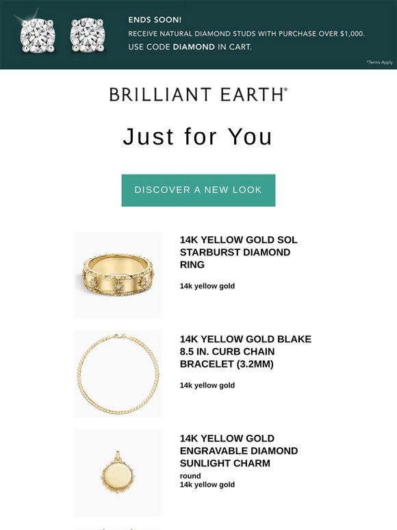 Brilliant Earth Email Newsletters: Shop Sales, Discounts, and Coupon Codes