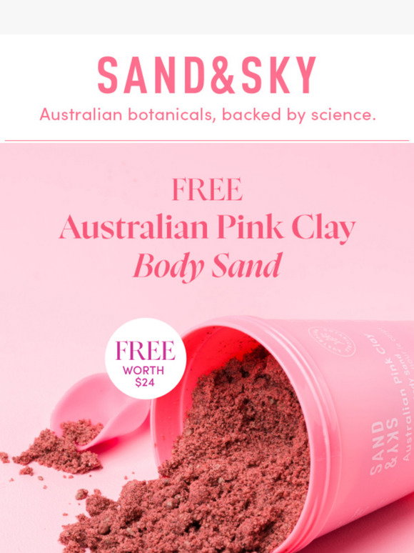 Sand & Sky: FREE Australian Pink Clay Body Sand 💗 | Milled