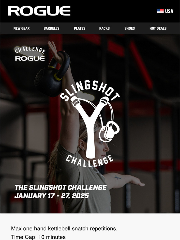 Rogue Fitness: The Slingshot Challenge Starts Now - Register & Submit Your Score! | Milled