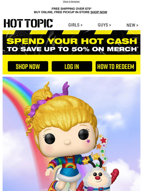 Hot Topic: Exclusive POP! drop: Kuromi Ice Cream & Rainbow Brite ...