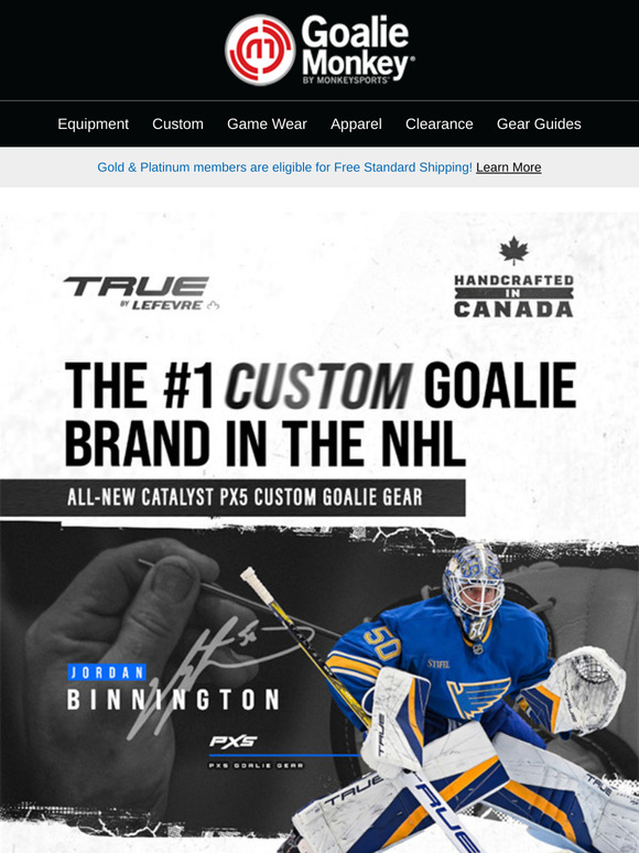 GoalieMonkey: 💥 TRUE Custom Goalie Lines: Catalyst PX5 & L87 Heritage ...
