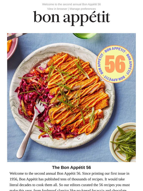 Bon Appétit: The 56 recipes you must make this year | Milled