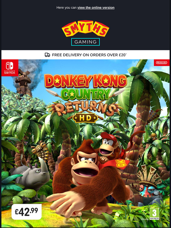 Smyths Toys: NEW Donkey Kong & PlayStation Midnight Black Collection ...