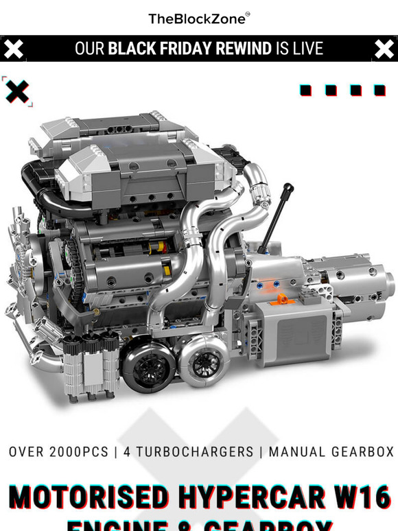The Block Zone: New | Motorised Hypercar W16 Engine & Gearbox 2023pcs ...