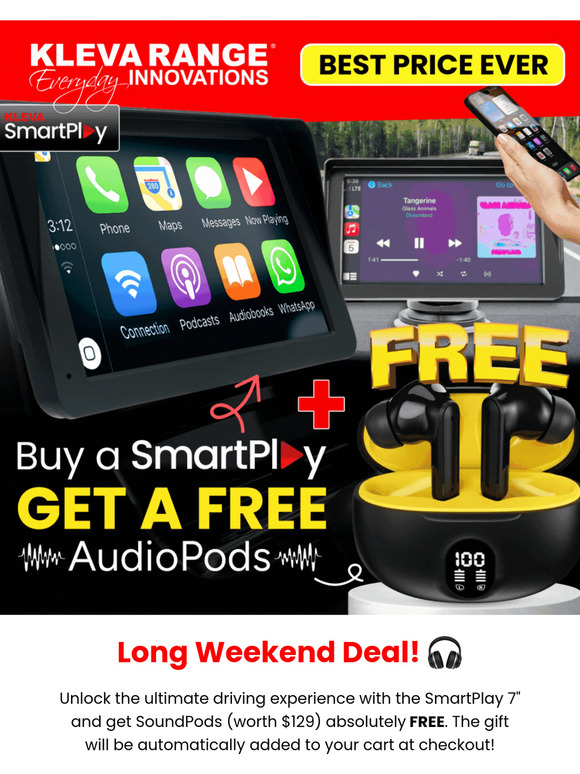 Kleva Range: 🔥 Free AudioPods with Every SmartPlay Purchase! | Milled