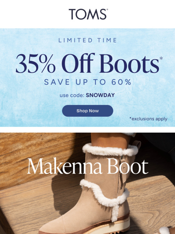 TOMS Email Newsletters: Shop Sales, Discounts, and Coupon Codes