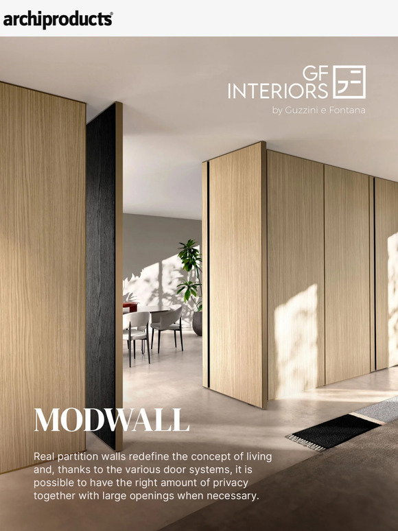 Archiproducts: MODWALL partition walls by Guzzini & Fontana for dynamic ...