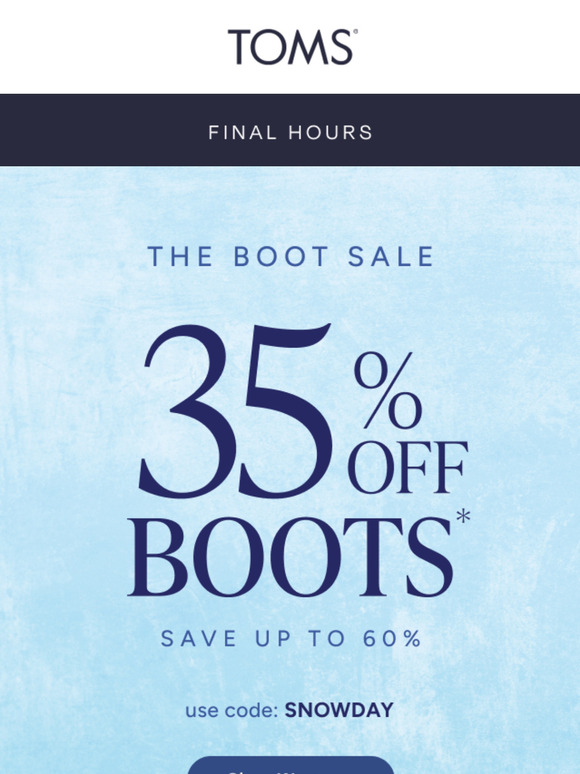 TOMS Email Newsletters: Shop Sales, Discounts, and Coupon Codes