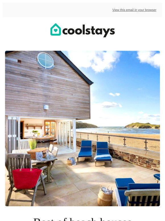 Coolstays: Best of British beach houses 🏖️ | Milled