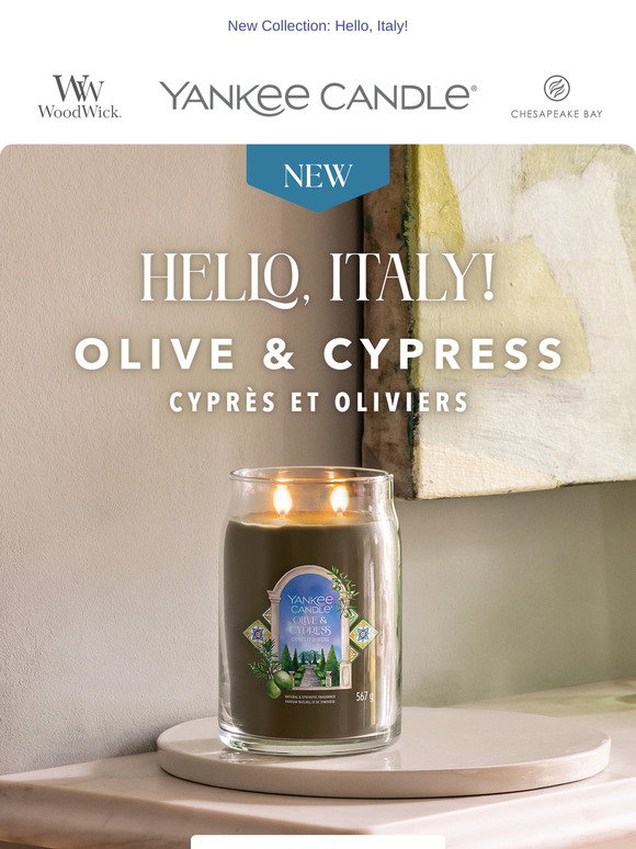 Yankee Candle: A New Scent Has Arrived – Discover Olive & Cypress | Milled