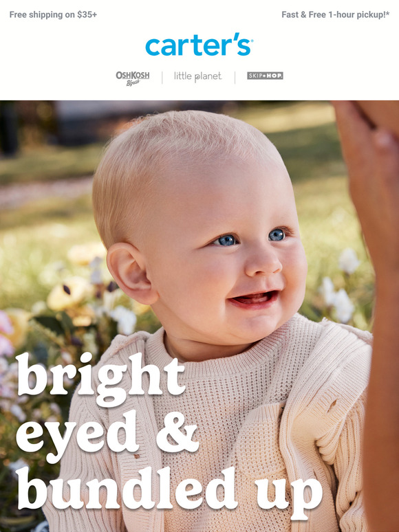 Carter's: New & cozy knits up to 50% off! ️ | Milled