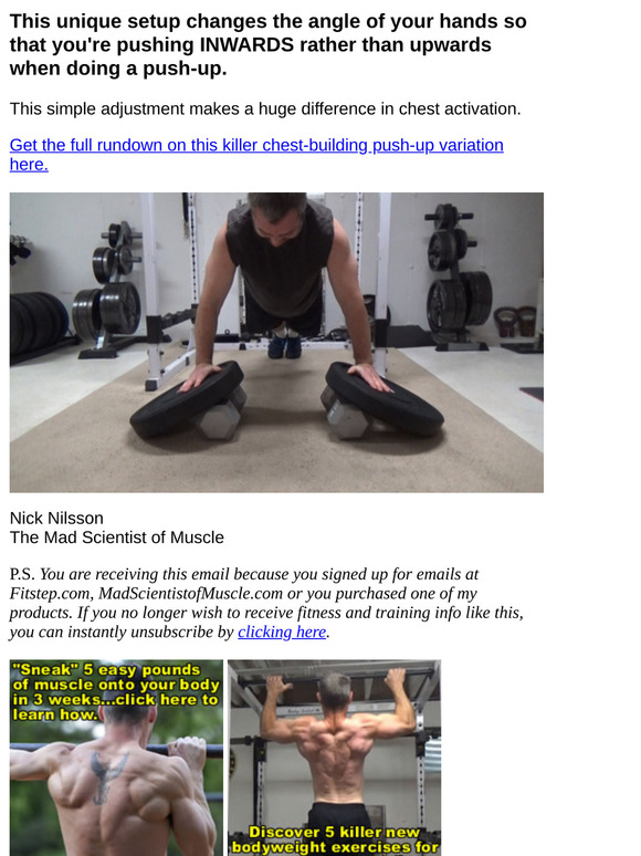 FitStep: Light up your chest with A-Frame Plate Push-Ups (cool, new ...
