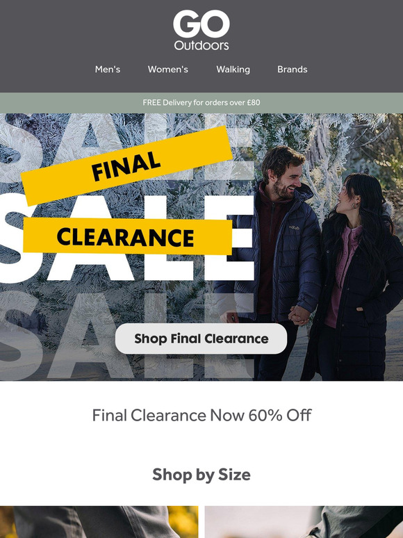 Go Outdoors: Save on Final Clearance Outdoor Gear | Milled