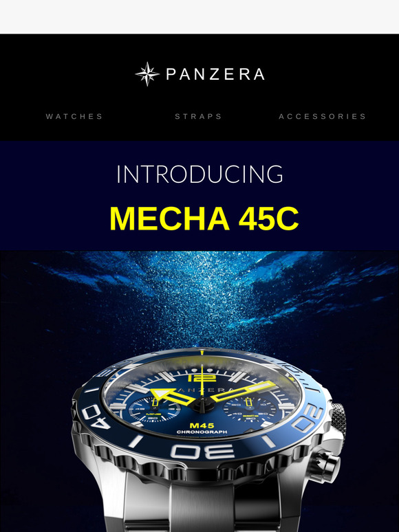 Panzera Watches: Introducing the MECHA 45 Chronograph | Milled