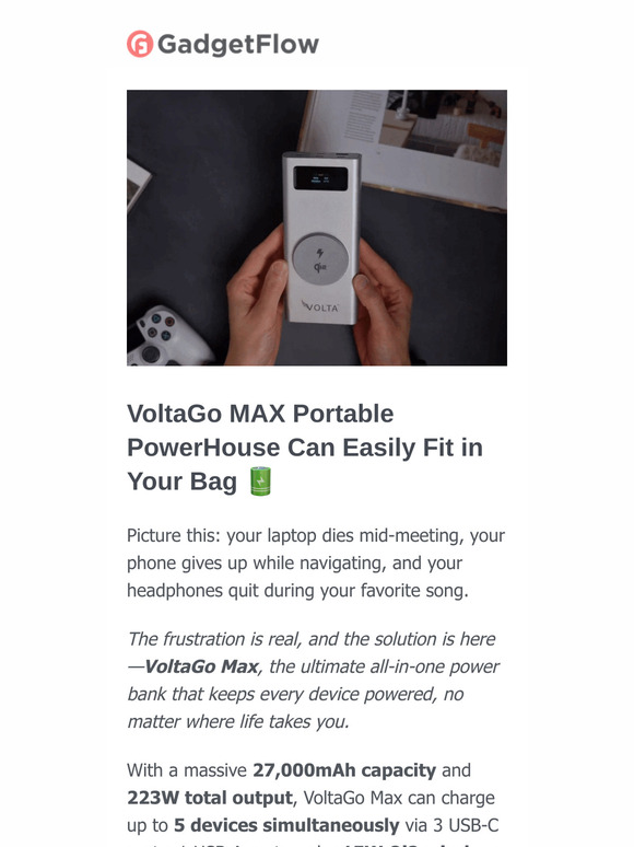 Gadget Flow: Charge 5 devices at once with this 27,000 mAh multi ...