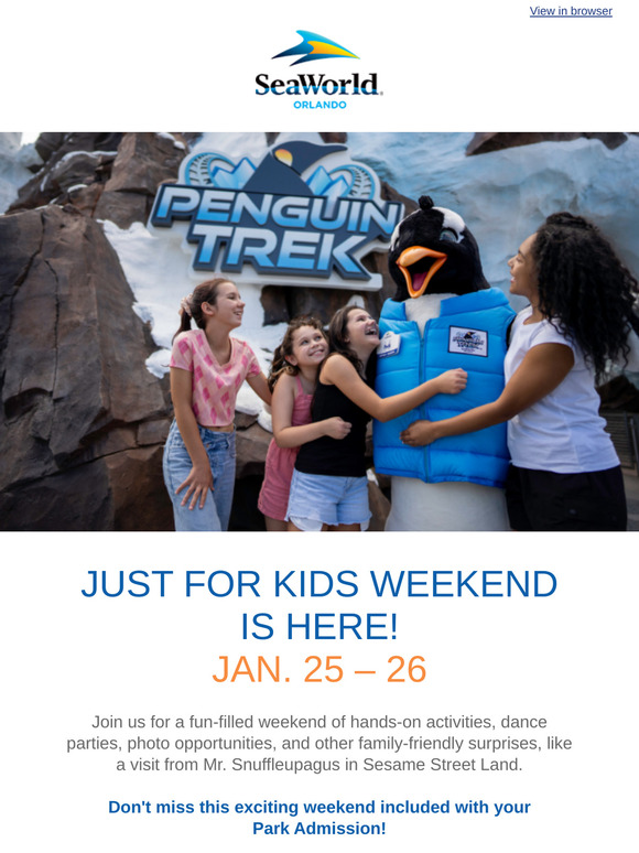 SeaWorld: Just for Kids Weekend is Here! | Milled