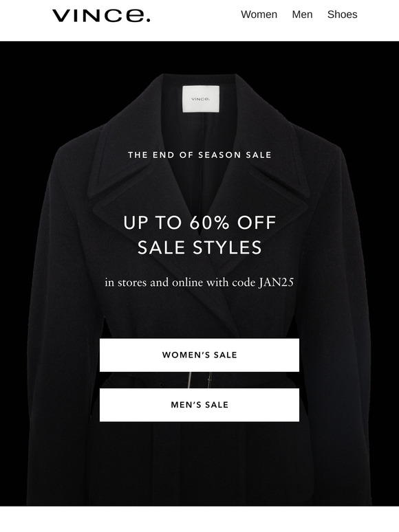 Vince: Last Chance For Up To 60% Off | Milled