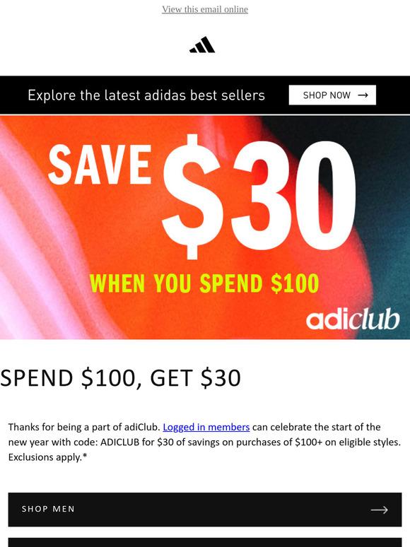 adidas Email Newsletters: Shop Sales, Discounts, and Coupon Codes