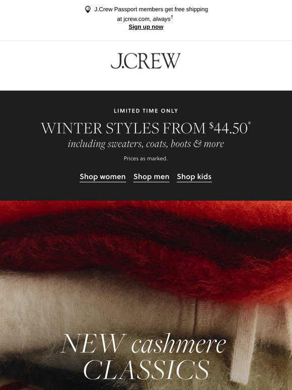 J.Crew Email Newsletters: Shop Sales, Discounts, and Coupon Codes