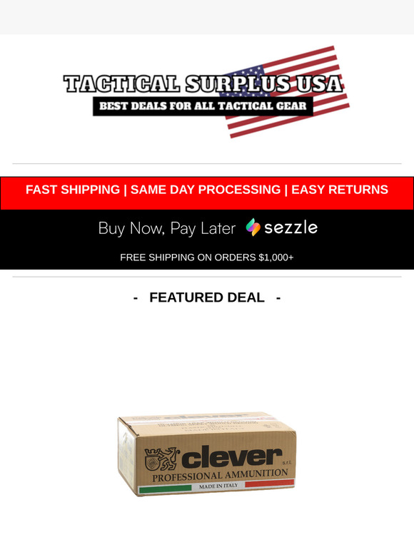Tactical Surplus USA: NEW ARRIVAL 🚨 Clever 12 Gauge 2-3/4" 1oz Rifled ...