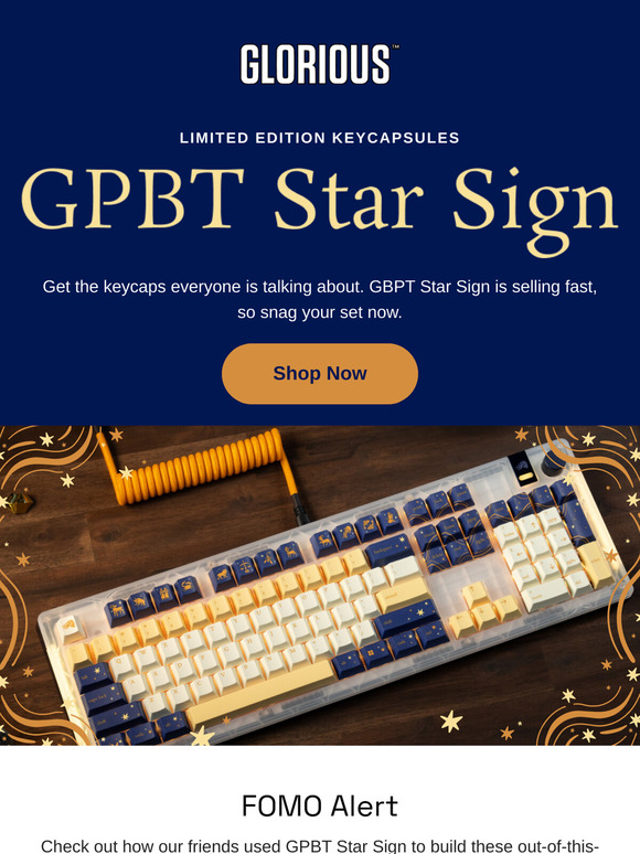 Glorious PC Gaming Race: Setup inspo: GPBT Star Sign | Milled