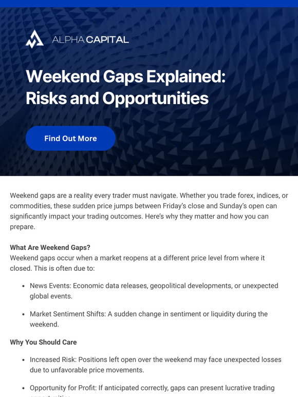 Alpha Capital: Weekend Gaps Explained: Risks and Opportunities | Milled