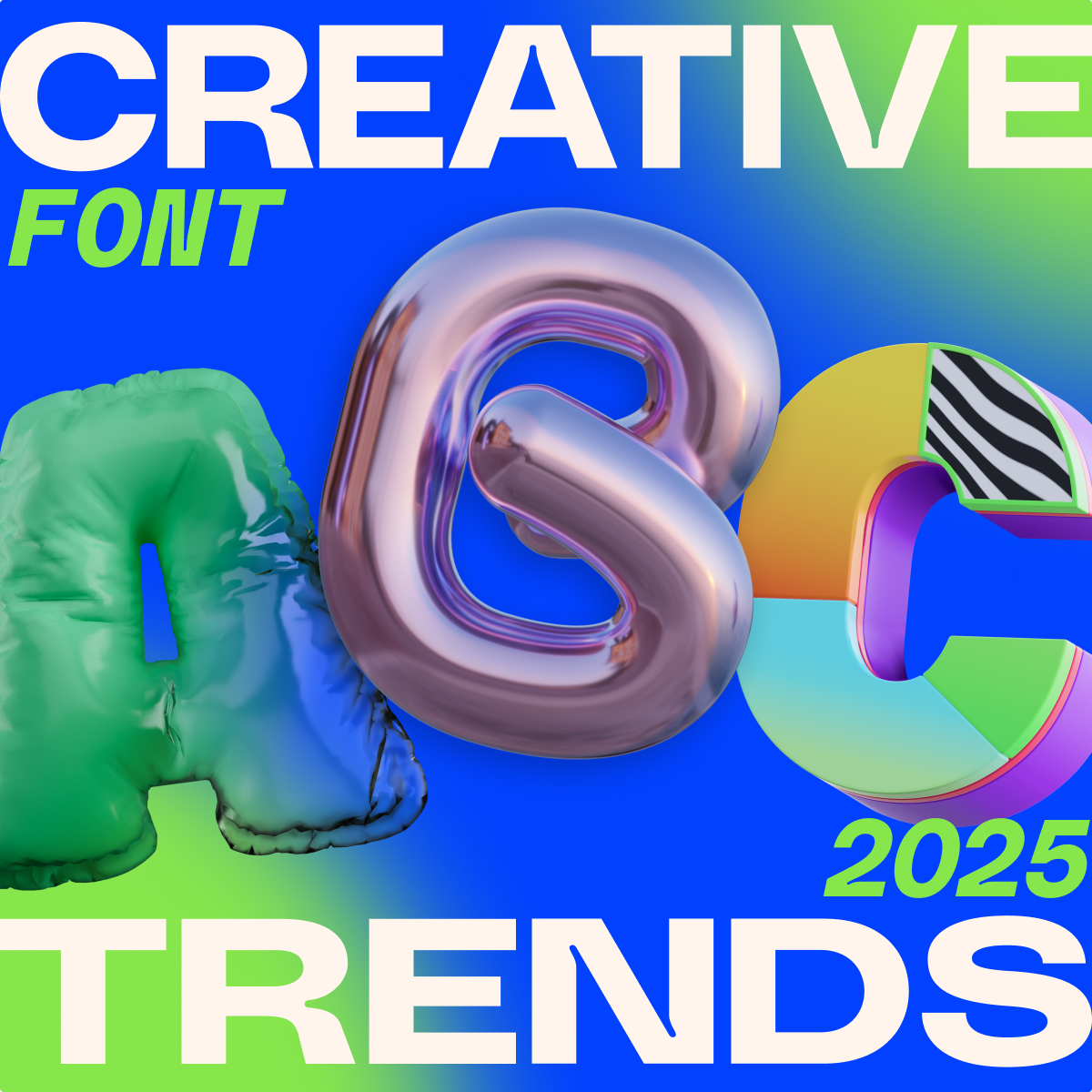 Envato: Stay bold, —! Envato's font trends for 2025 are here 👀 | Milled